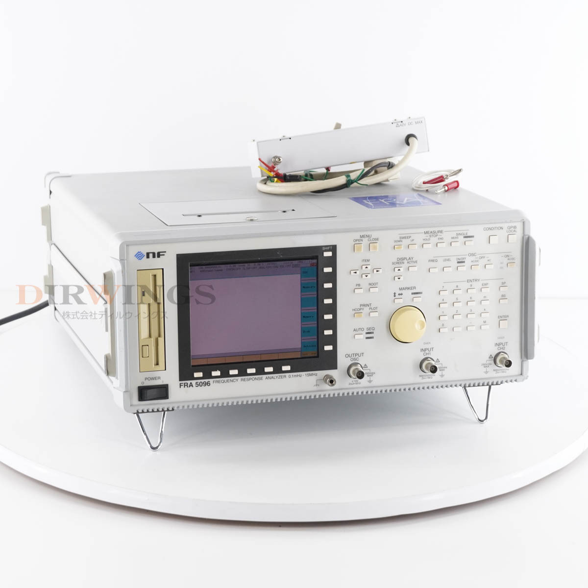 【やや傷や汚れあり】[DW]8日保証 FRA 5096 FRA5096 NF 0.1mHz-15MHz PA-001-0369 エヌエフ回路設計ブロック FREQUENCY RESPONSE ...