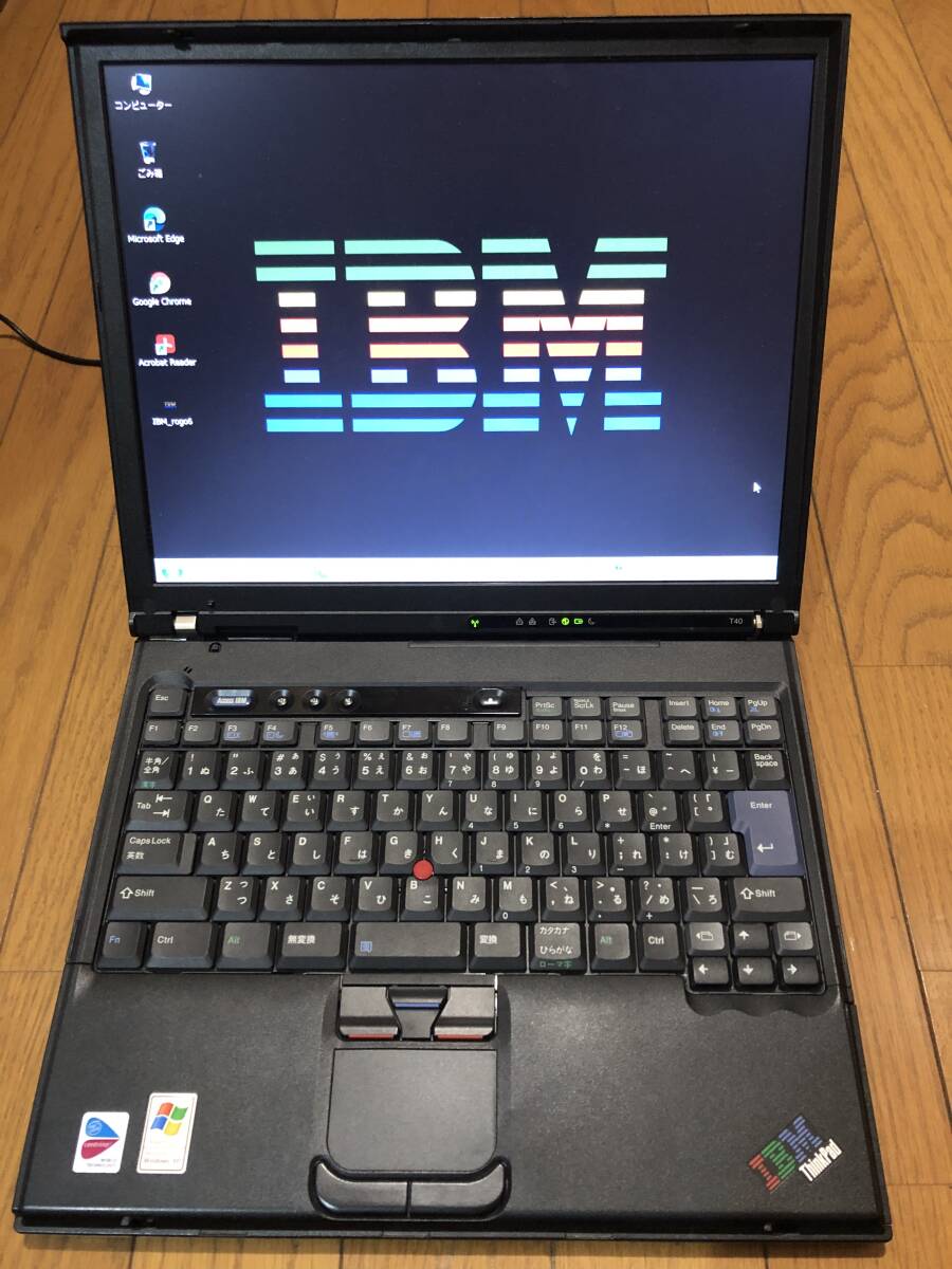 【やや傷や汚れあり】IBM ThinkPad T40／40GB／1GB／WIN7／Wi-Fiの落札情報詳細 - Yahoo!オークション落札 ...