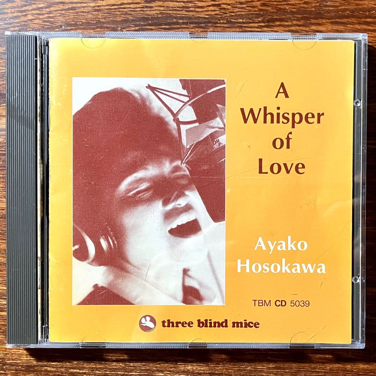 【やや傷や汚れあり】【TBM・独盤】細川綾子 / ウィスパー・オブ・ラヴ AYAKO HOSOKAWA / A WHISPER OF LOVE THREE BLIND MICE TBMCD ...