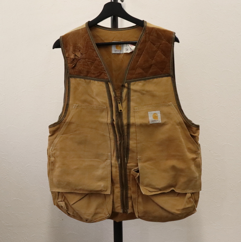【傷や汚れあり】M55 90sビンテージ Carhartt カーハート ハンティングベスト USA製 1990年代製 表記Mサイズ ブラウン ダック アメカジ ワーク 古着 古着卸の落札情報 ...