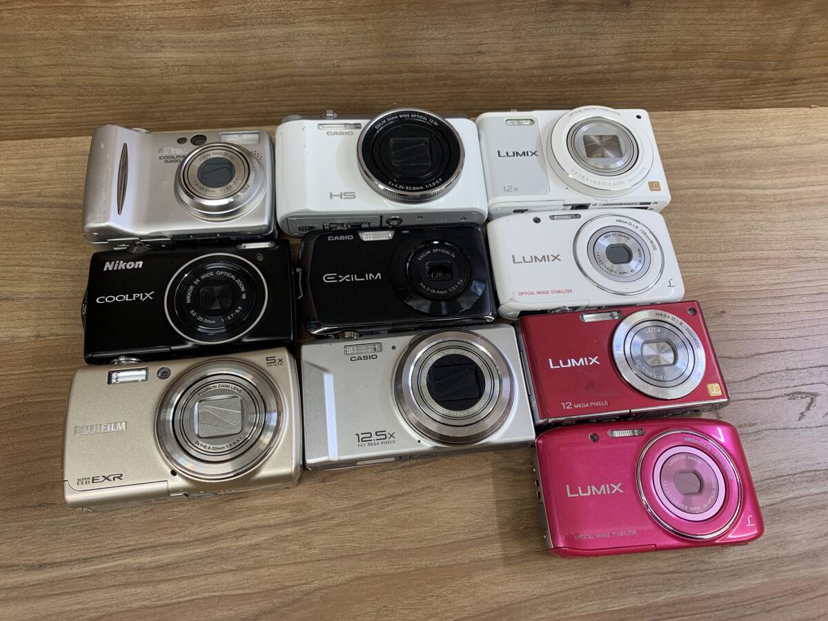 【やや傷や汚れあり】コンパクトデジタルカメラ デジカメ まとめ CASIO HS EXILIM Nikon COOLPIX Panasonic LUMIX FUJIFILM 写真10枚以上有の ...