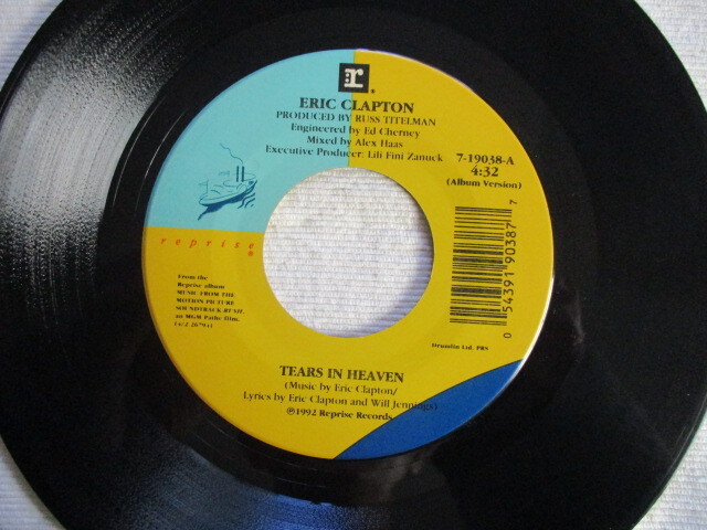 ERIC CLAPTON 7！TEARS IN HEAVEN, TRACKS AND LINES, 7インチ EP 45 の落札情報詳細 ...