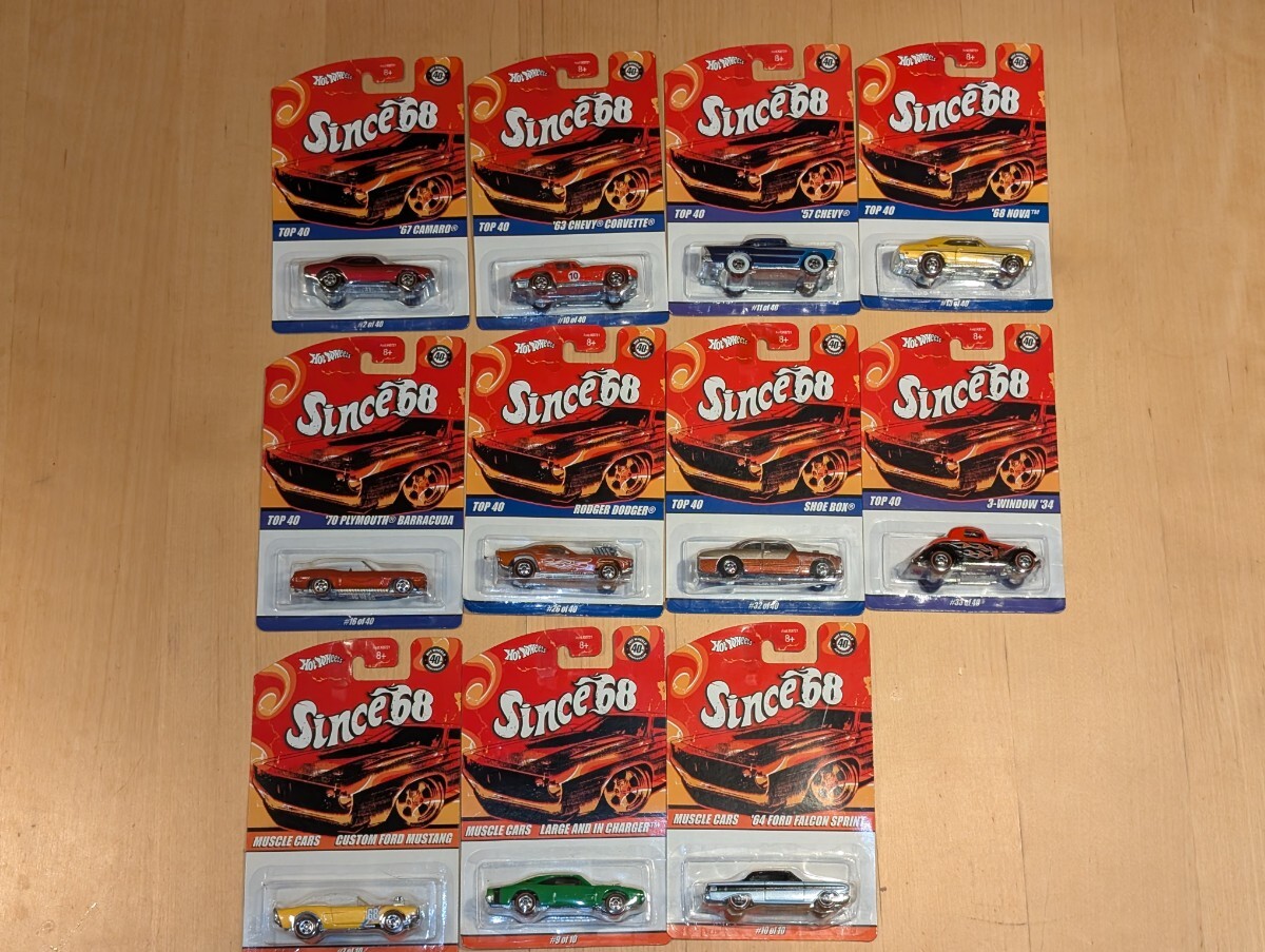 【傷や汚れあり】ブリスター未開封 ホットウィール 2007 Since '68 マッスルカー トップ40 11台 HW Hot Wheels ...