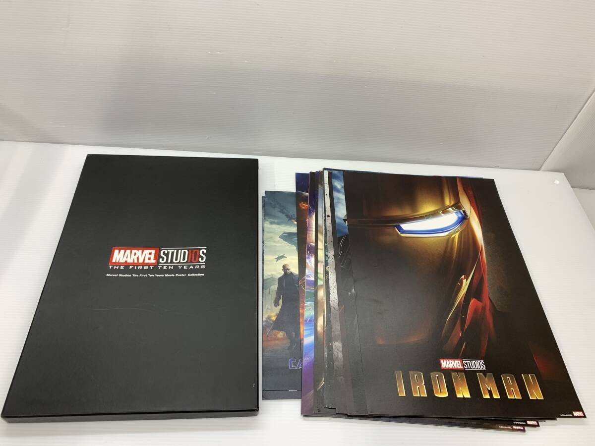 【やや傷や汚れあり】MARVEL THE FIRST TEN YEARS Movie POSTER COLLECTION マーベル 10周年 ...