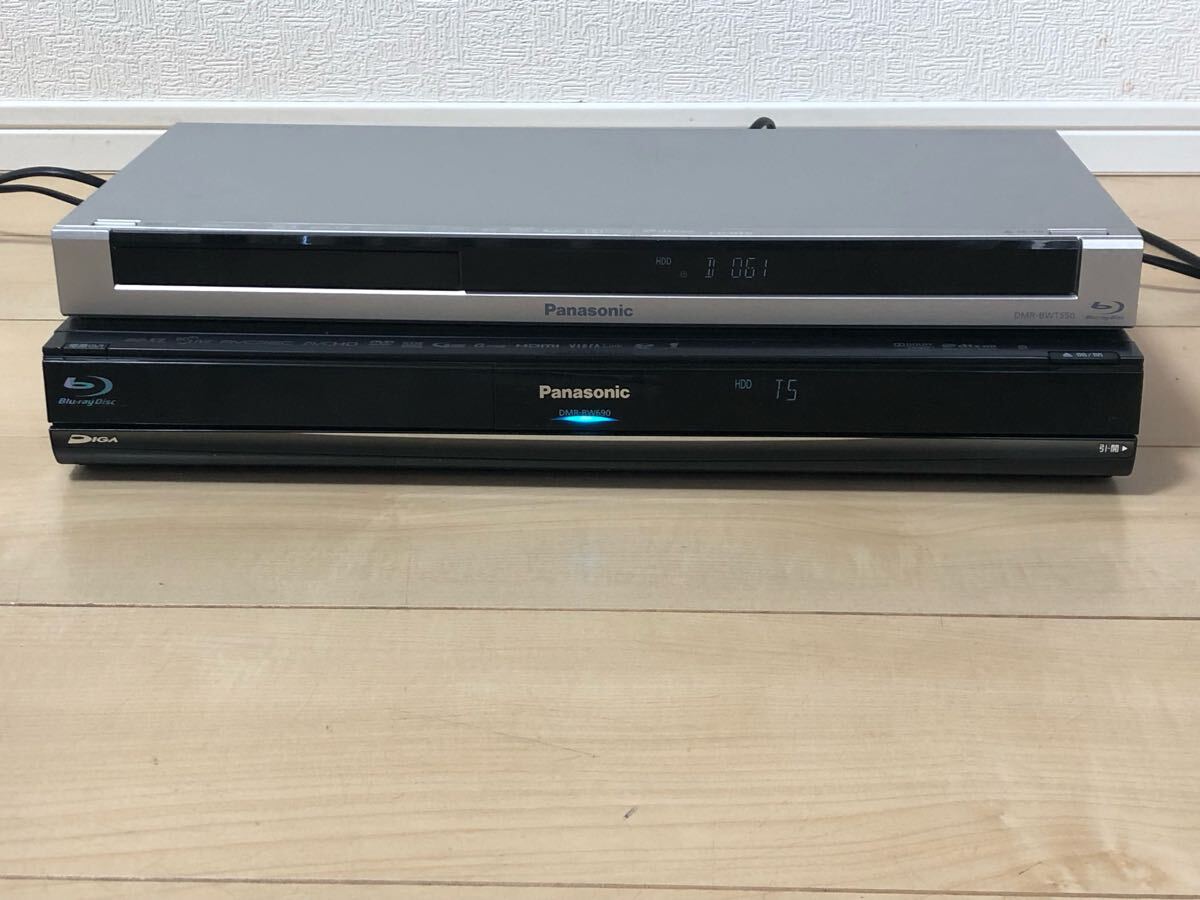 【傷や汚れあり】Panasonic BDレコーダーDMR-BWT550(2013 年製)DMR-BW690(2011年製)HDD:500GB (2台セット)通電確認のみジャンクの落札情報詳細 ...