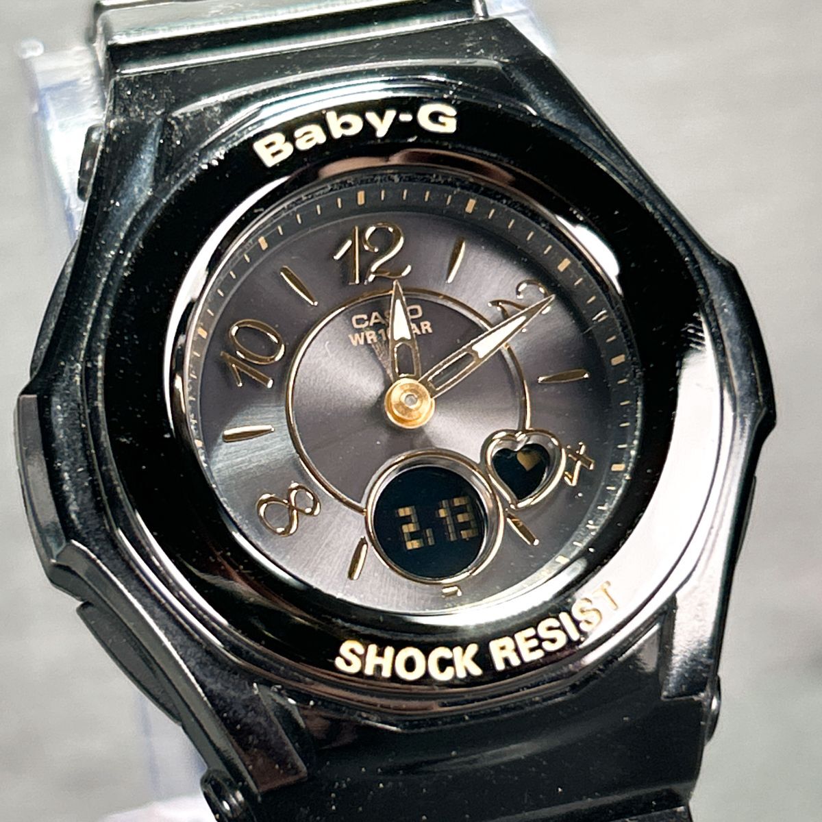 【目立った傷や汚れなし】美品 CASIO カシオ BABY-G ベビージー Tripper トリッパー BGA-1030-1B1JF 腕時計 タフソーラー 電波ソーラー アナデジ 動作確認済み ...