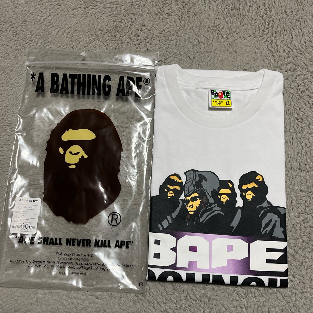 【未使用】A BATHING APE BAPE KAWS GENERAL ラッパー FOOTSOLDIER BABY MILO SHARK tee tシャツ XLの落札情報詳細 - Yahoo ...