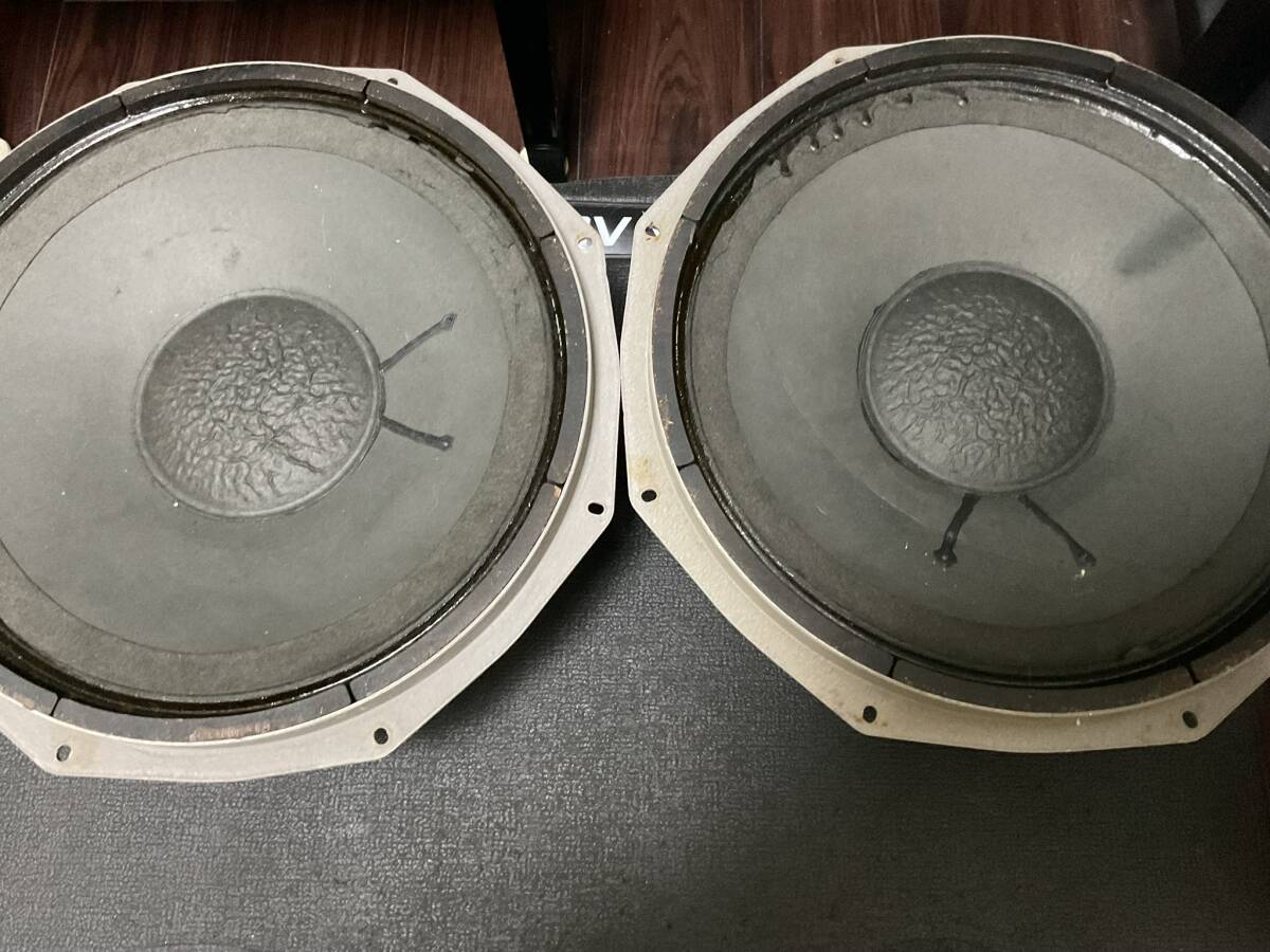 【傷や汚れあり】三菱ダイヤトーン DIATONE WOOFER TYPE PW-4011B 40W 8Ω ペア② 大型ホール用 出力可 中古 ...