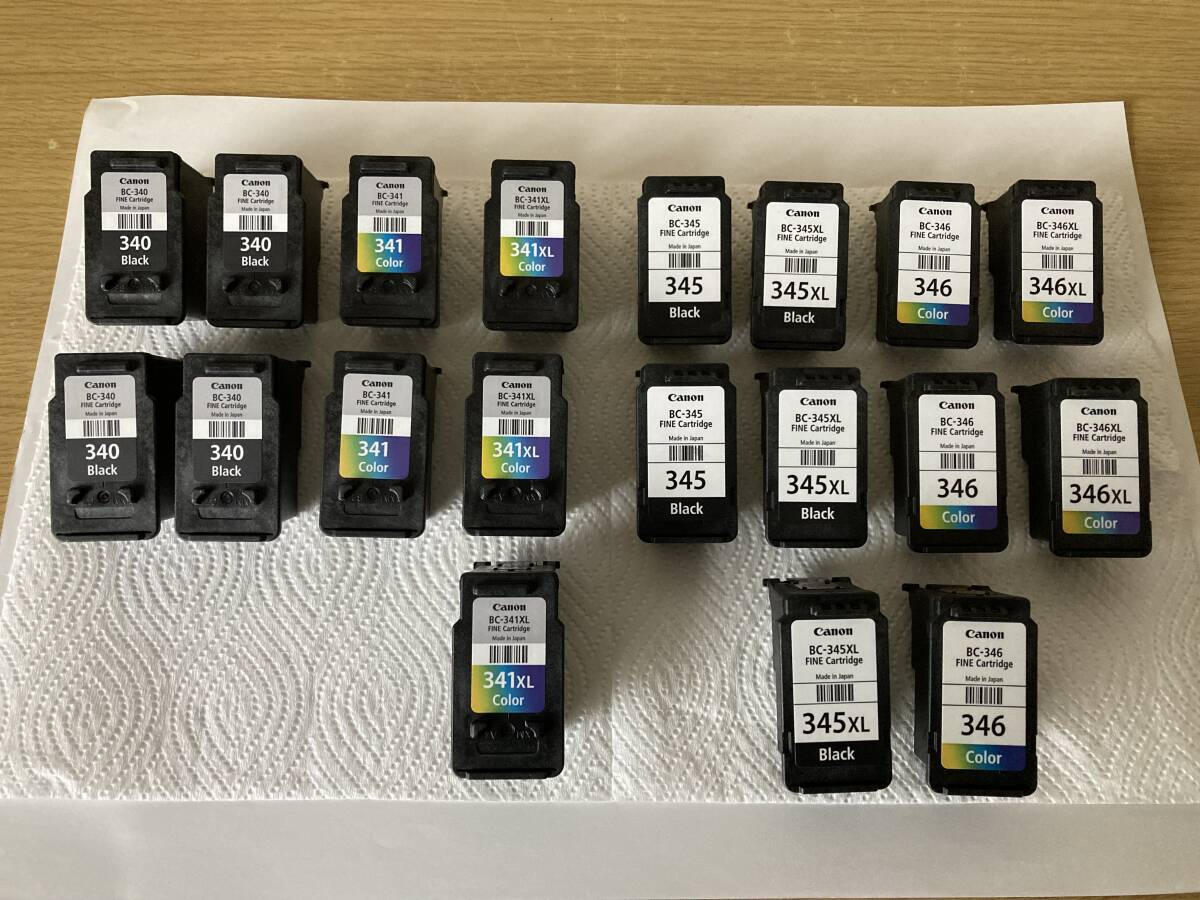 【全体的に状態が悪い】使用済み 空インクカートリッジ キヤノン 純正 Canon BC-340 BC-341 BC-345 BC-346 計19個 ジャンクの落札情報詳細 - Yahoo ...