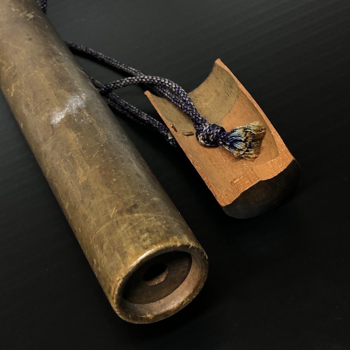 【やや傷や汚れあり】m001 E(80) 龍笛 共箱 和楽器 雅楽器 横笛 時代品 Dragon flute(Ryuteki) Gagaku ...