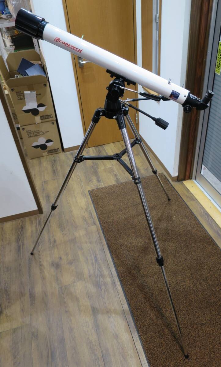 【目立った傷や汚れなし】66473 Scope Town スコープテック ATLAS-60 アトラス・ろくまる 屈折式経緯台天体望遠鏡の落札 ...