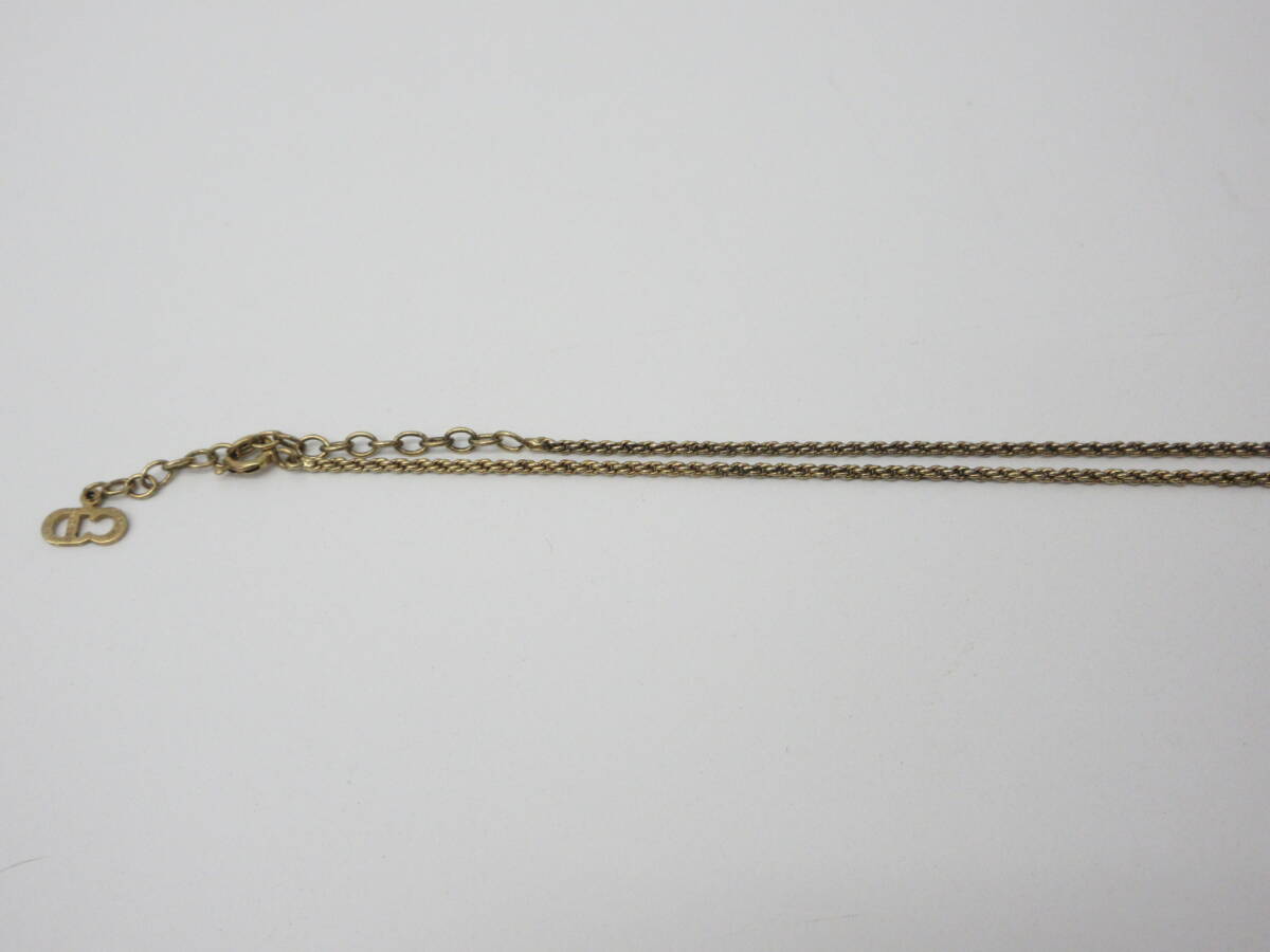 【やや傷や汚れあり】8553 ブランド祭 アクセサリー祭 Christian Dior クリスチャンディオール ネックレス CDロゴ ゴールドカラー 中古品の落札情報詳細 - Yahoo ...