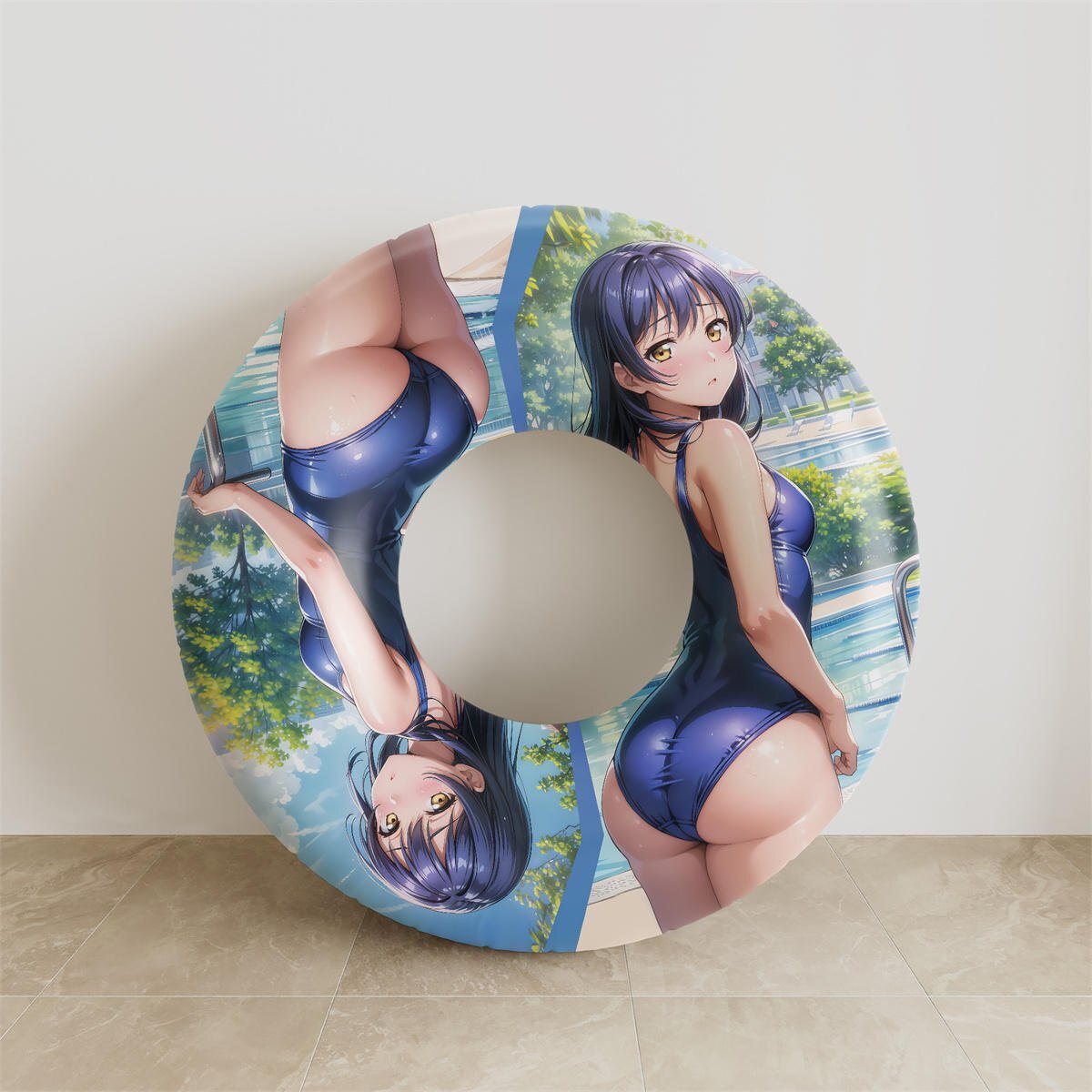 【未使用に近い】園田海未 同人空ビ 浮き輪 120cm 水遊び 水泳サークル フロートの落札情報詳細 - Yahoo!オークション落札価格検索 オークフリー