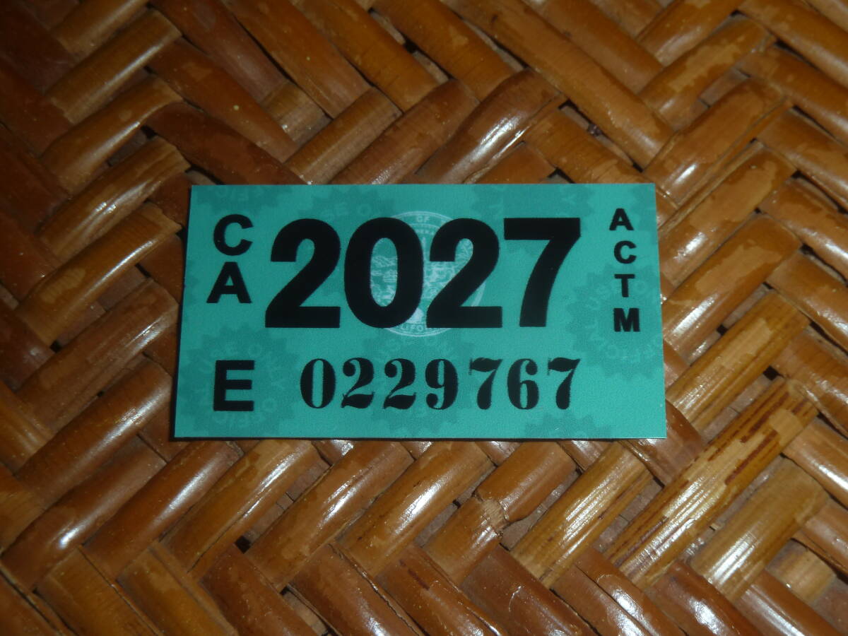 【未使用】カリフォルニア レジストレーション 2025 2025年 USDM US 北米 CA CALI LA ナンバープレート ライセンス ステッカー オリジナル レプリカ 2の落札情報詳細 ...
