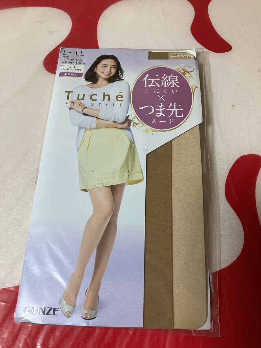 【未使用】gunze tuche biz style L-LL パンティストッキング 伝線しにくい × つま先ヌード バーモンブラウン グンゼ パンスト panty stockingの落札情報 ...