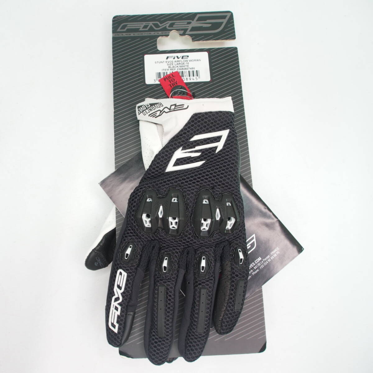 【未使用に近い】FIVE STUNT EVO2 AIRFLOW WOMAN SIZE LARGE ブラック ファイブ スタント エアフロー レディース Lサイズ グローブ 管CYED04の落札 ...