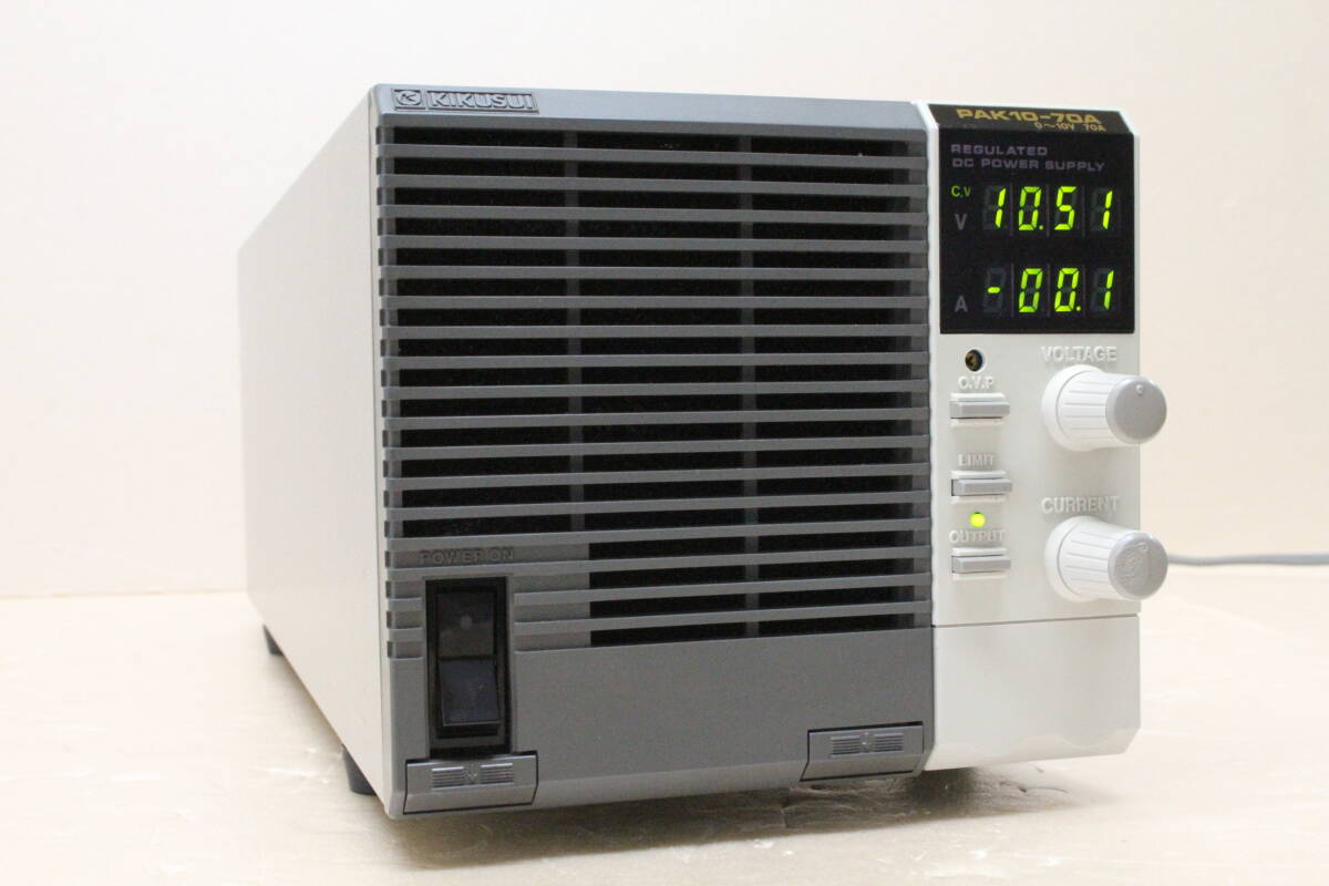 【傷や汚れあり】KIKUSUI PAK10-70A AC100V 直流安定化電源 0～10V 0～70A 菊水の落札情報詳細 - Yahoo ...