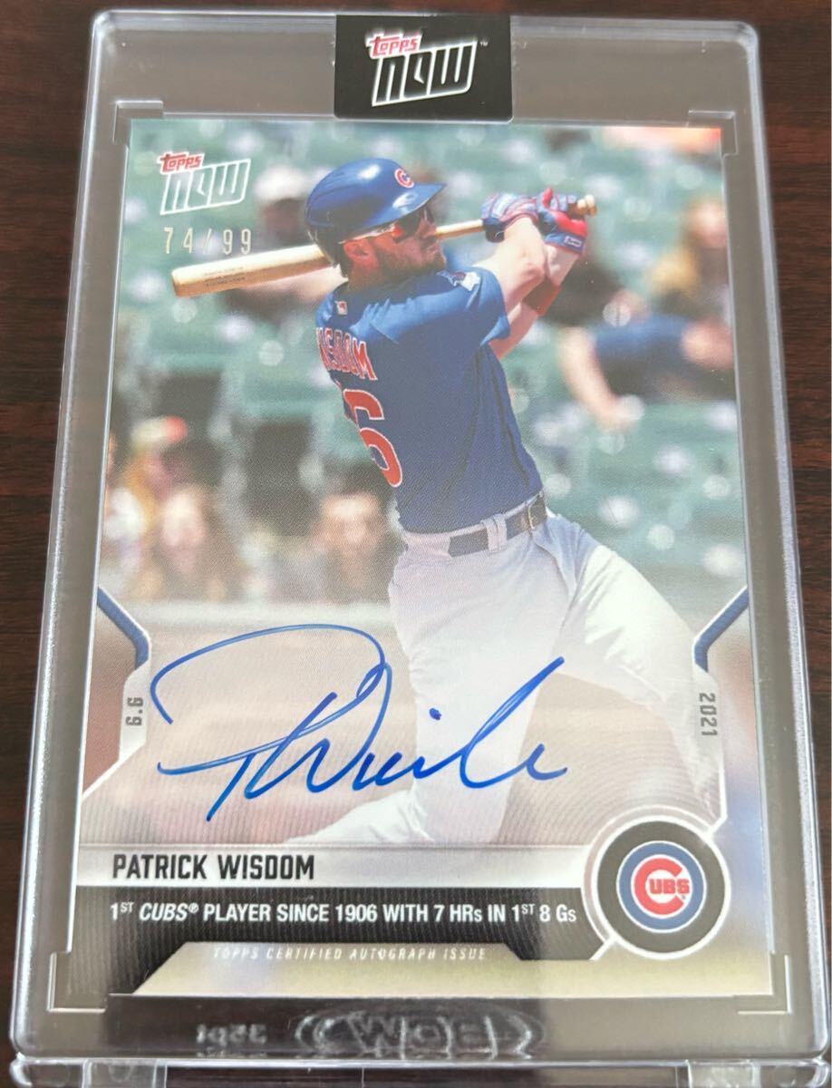 【未使用】【未開封】PATRICK WISDOW パトリック・ウィズダム 選手 直書き直筆サインカード TOPPS NOW KIA タイガース ...