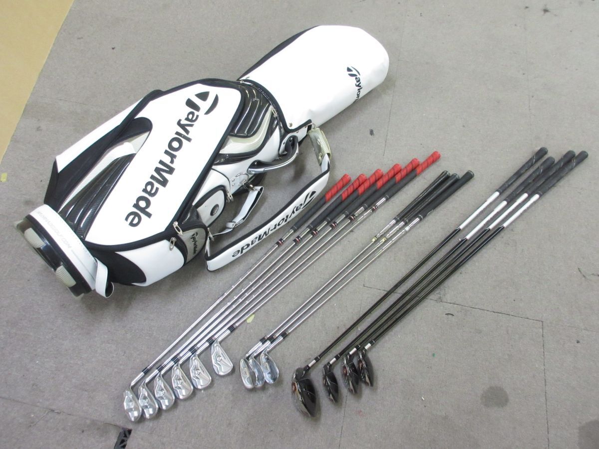 【傷や汚れあり】OO2043-S3-17726 TaloryMade キャディバッグ BUENER アイアン 5-9,P ドライバー フェア ...