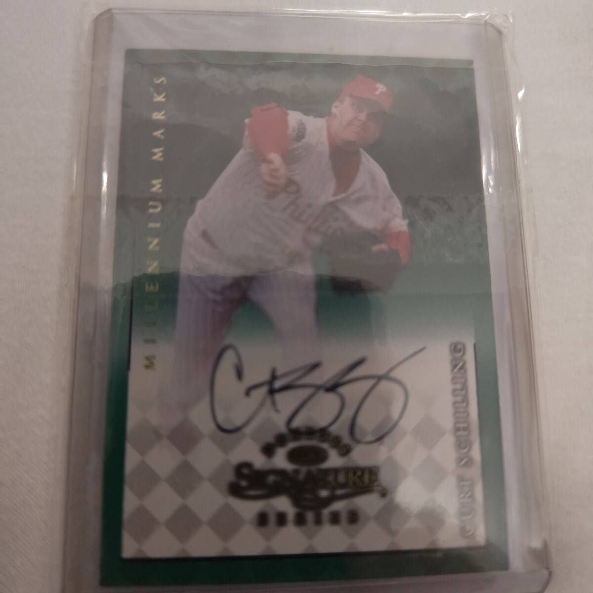 【目立った傷や汚れなし】超激レア 1998 Donruss Signature Curt Schilling カートシリング SSP MM ...
