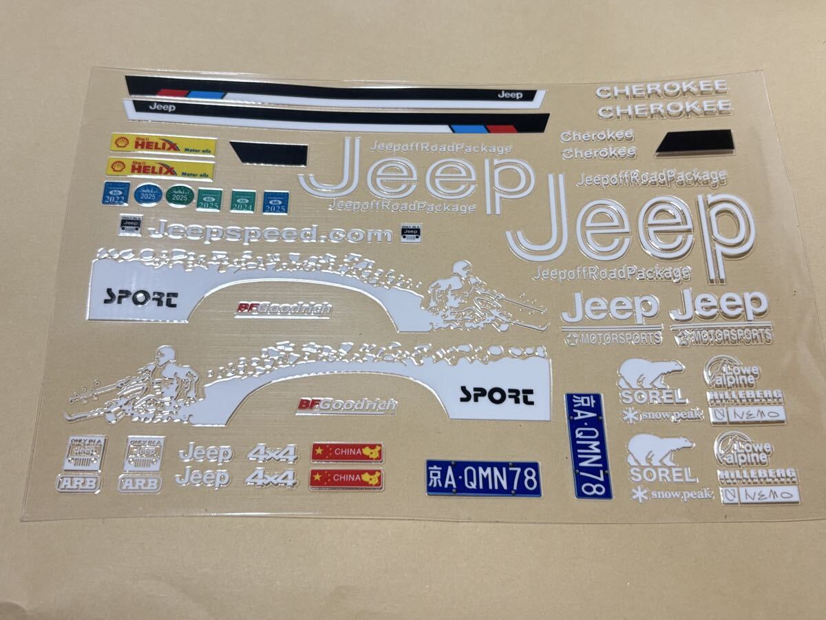 【未使用】MN78 ジープ チェロキー デカール スポーツ ロゴ ラジコン 防水 ステッカー RC ラジコン タミヤ 1/10 1/12 1/ ...
