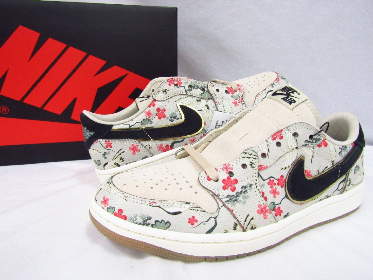 【未使用】ナイキ NIKE × RUI HACHIMURA AIR JORDAN 1 RETRO LOW OG CRANES 2025 ...
