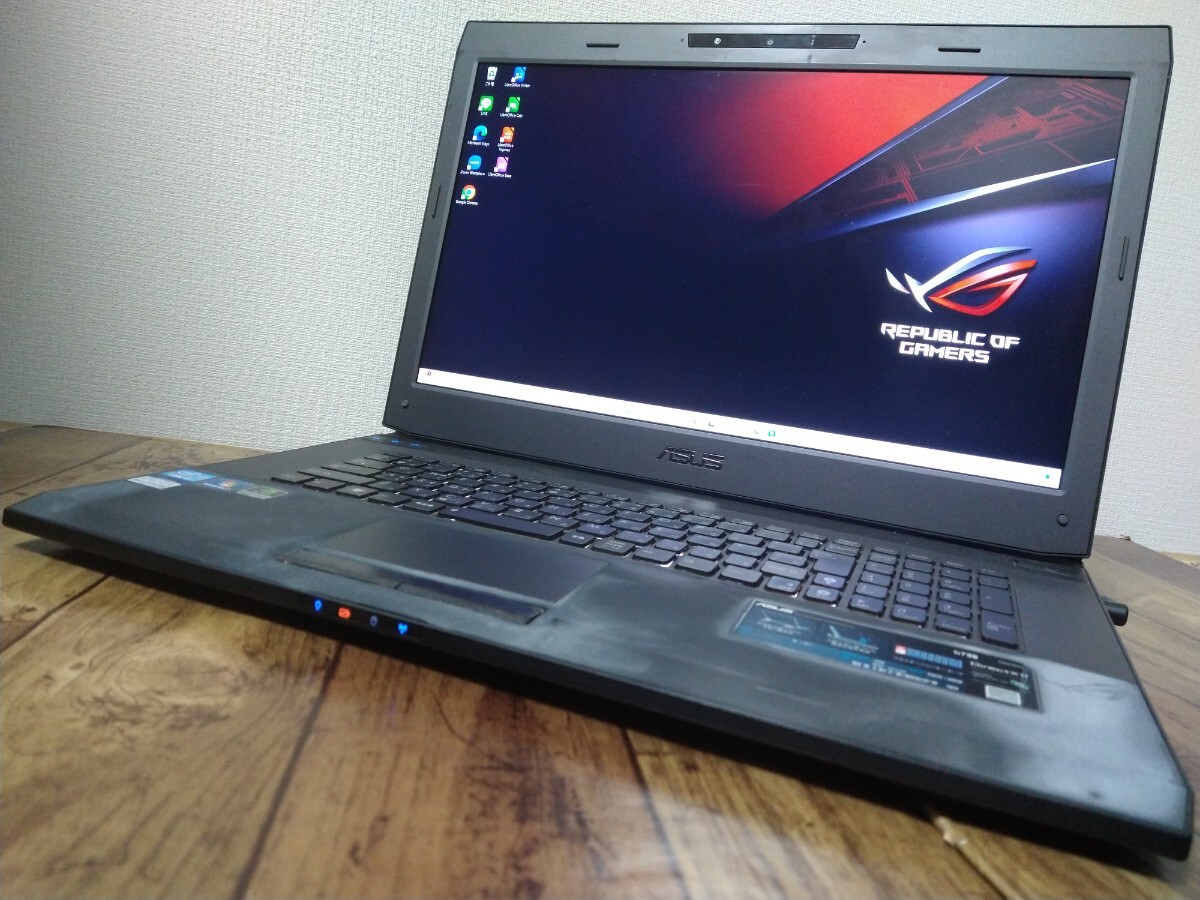 【傷や汚れあり】ゲーミングノートPC 120Hz対応17.3型FULLHD ASUS G73S (Core i7-2630QM/16GB ...