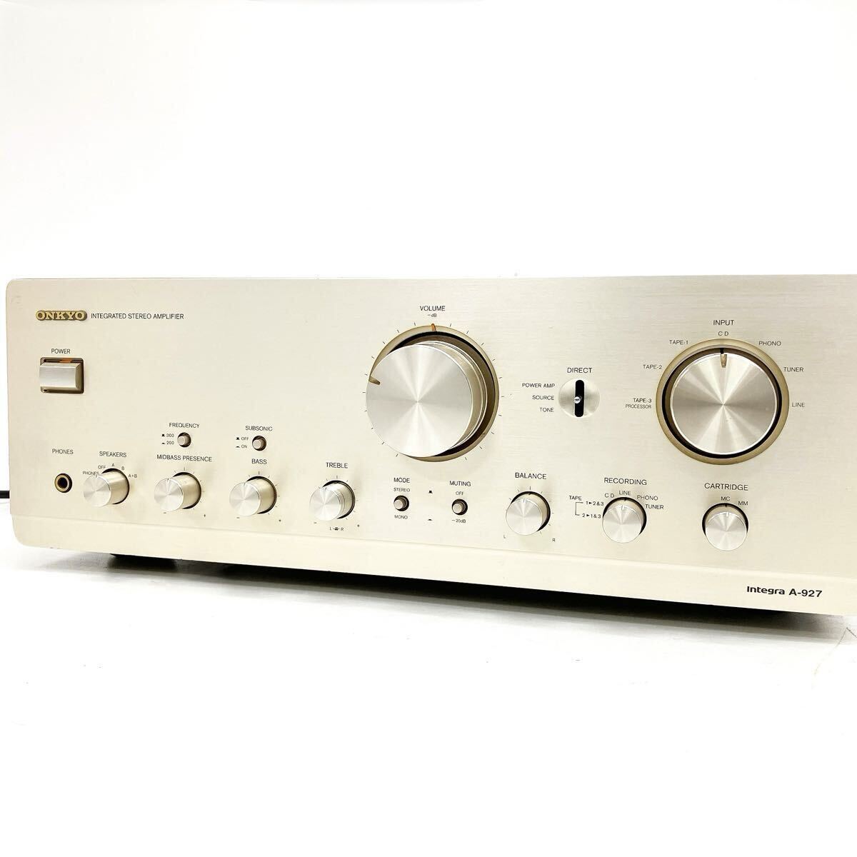 【やや傷や汚れあり】ONKYO オンキョー Integra A927 オーディオ機器 プリメイン アンプ 音響機器 通電確認済 alp古 ...