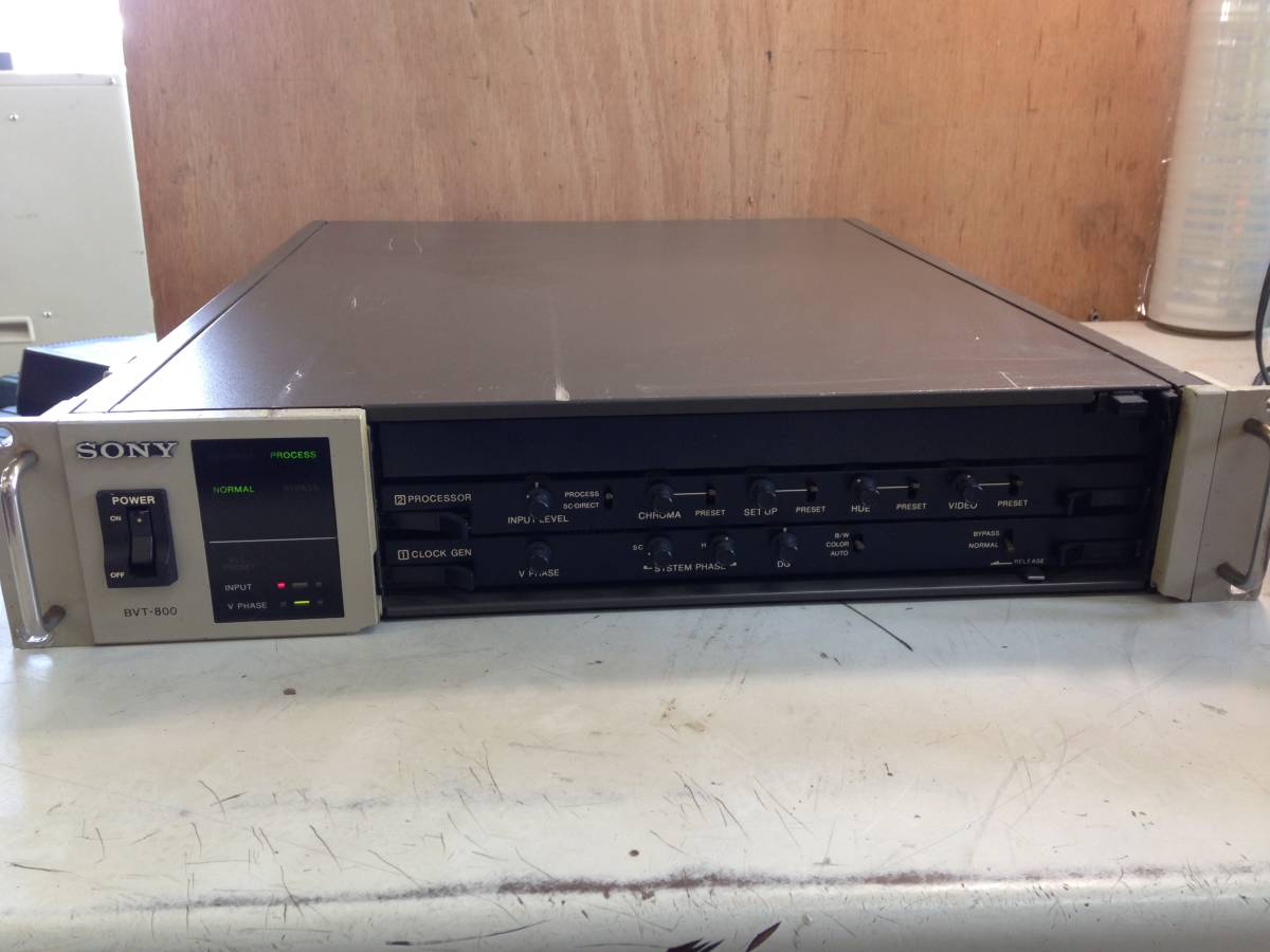 H492 Sony BVT-810 U-Matic Digital Time Base Corrector デジタルタイムベースコレクター ...