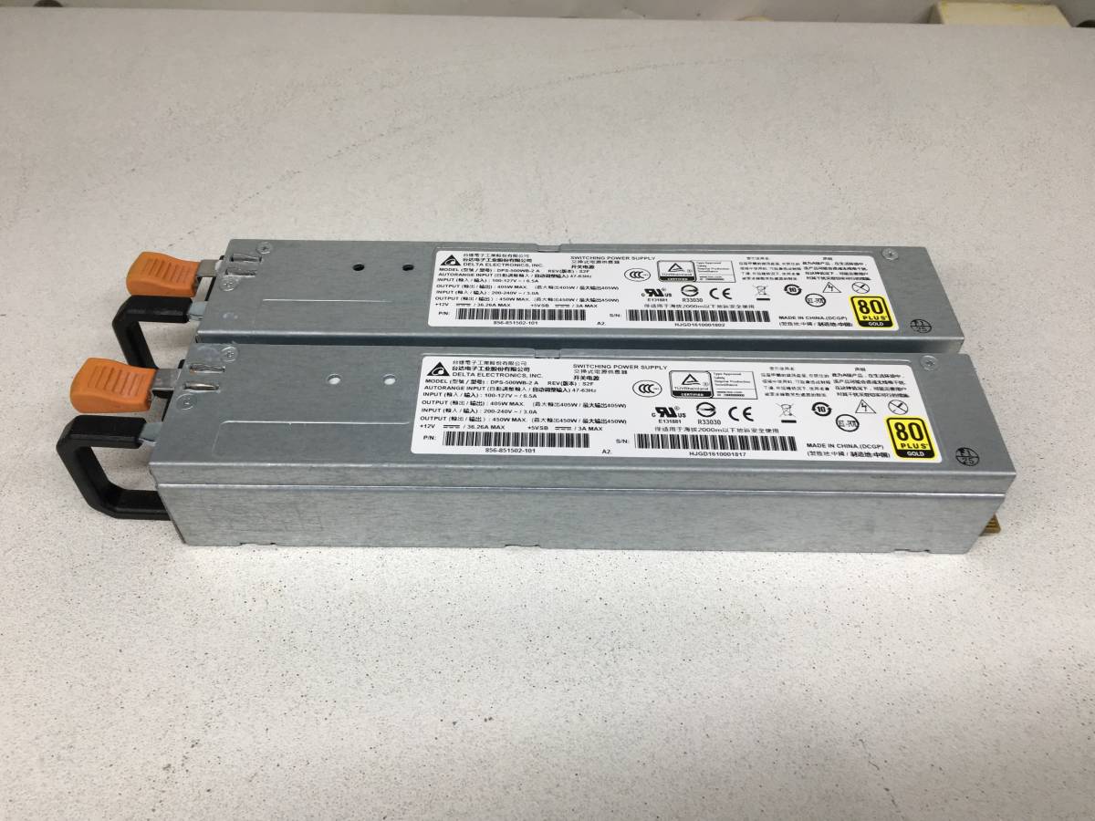 A15269)DELTA ELECTRONICS DPS-500WB-2 A MAX450W 電源ユニット 中古動作品2基セットの落札情報詳細 ...
