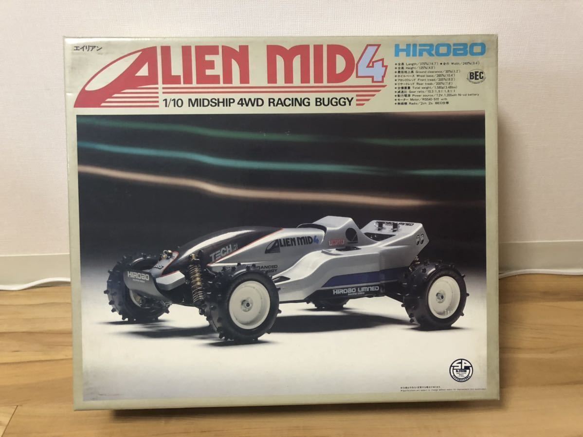 ヒロボー 1/10 MIDSHIP 4WD レーシングバギー エイリアン MID4 当時物 ラジコン ②の落札情報詳細 - ヤフオク落札価格検索 オークフリー