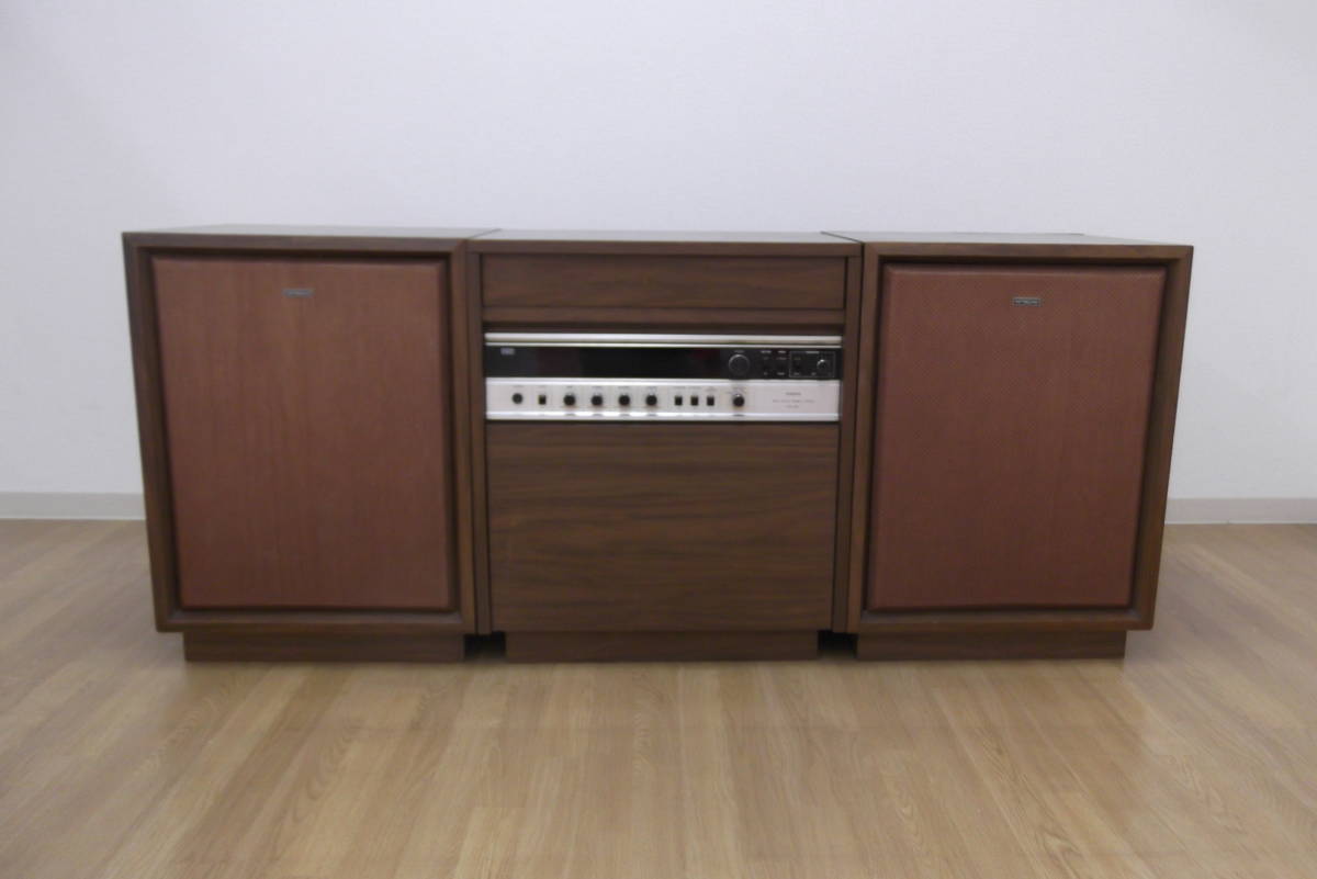 【6730】HITACHI SOLID STATE STEREO SYSTEM DPK-98P レコード スピーカー ステレオ レトロ ...