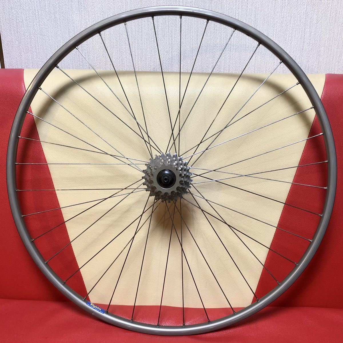 リアホイール 700Cクリンチャー6速 SHIMANO HB-6207ハブ ダブルバテット鉄スポーク RIGIDAリム SHIMANOフリースプロケット ビンテージの落札情報詳細 ...