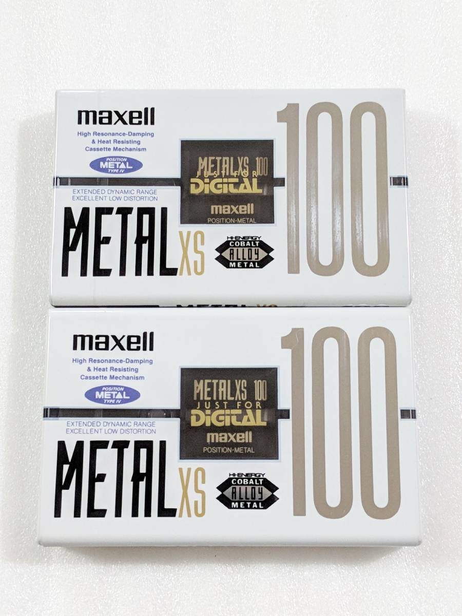 【新品】送料無料 レア 新品未使用未開封 maxell METAL XS 100 2本 上級メタルテープ 高音質カセットテープの落札情報詳細 ...