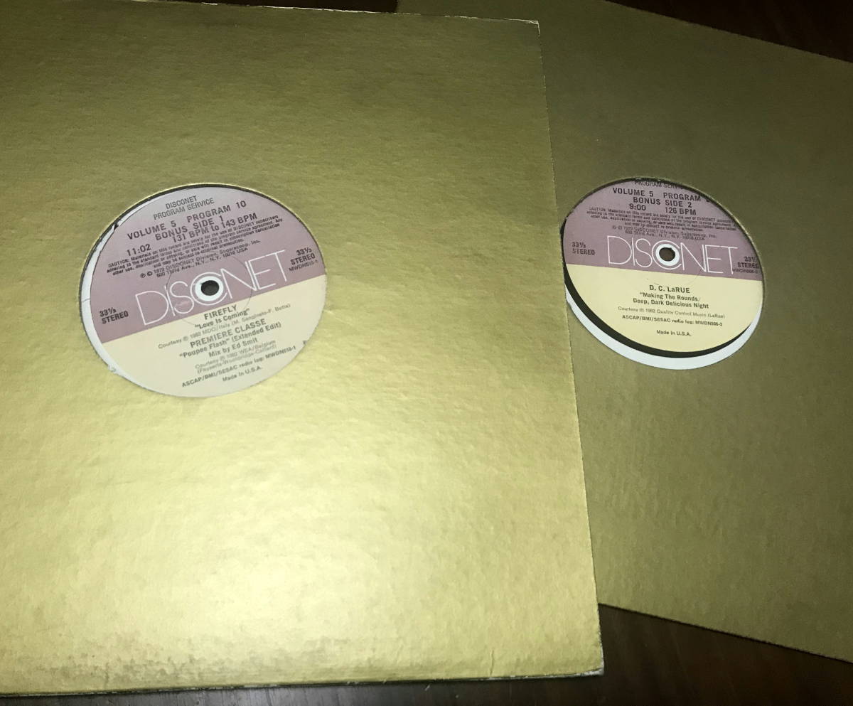 2枚組！！DISCONET VOLUME 5 PROGRAM 10 12inch FIREFLY／LOVE IS COMING NATASHA ...