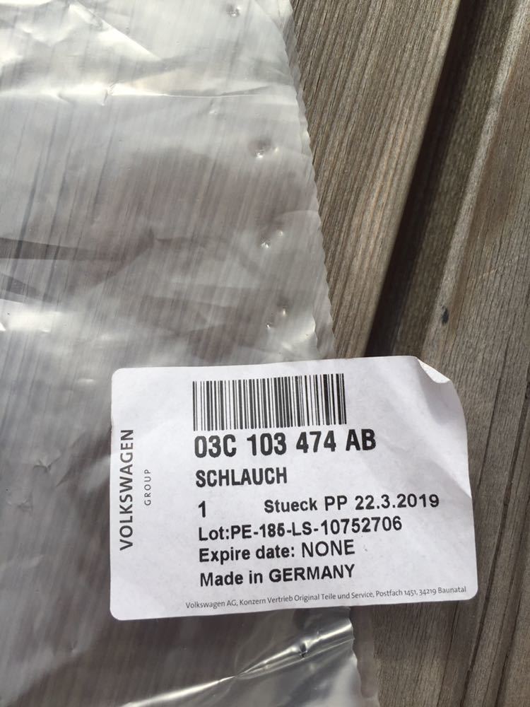 【新品】VW ゴルフ6 03C103474AB ブローバイホース ベンチレーションホース MK6 CAV 1.4TSIの落札情報詳細 ...