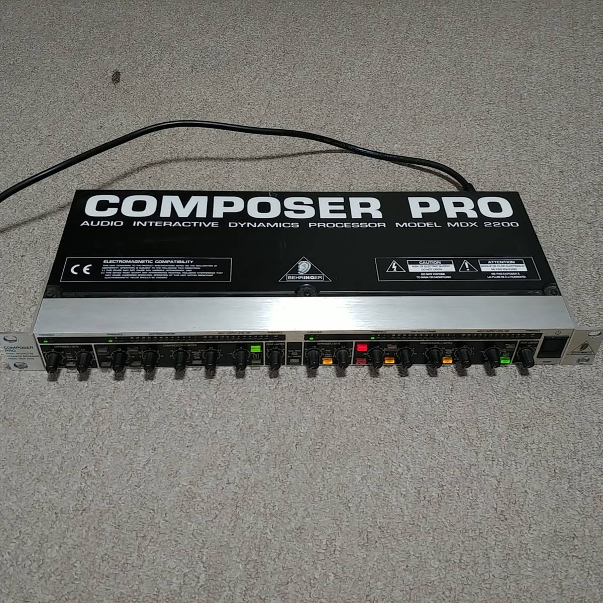 BEHRINGER COMPRESSOR PRO MDX2200 ベリンガー コンプレッサープロ 通電確認 取説付きの落札情報詳細 ...