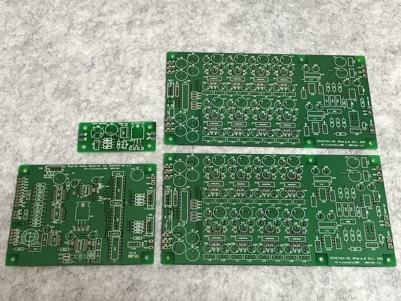 【新品】 h_fujiwara氏設計 DAC1704-4D 基板セット 自作DAC D/Aコンバーター PCM1704 の落札情報詳細 ...