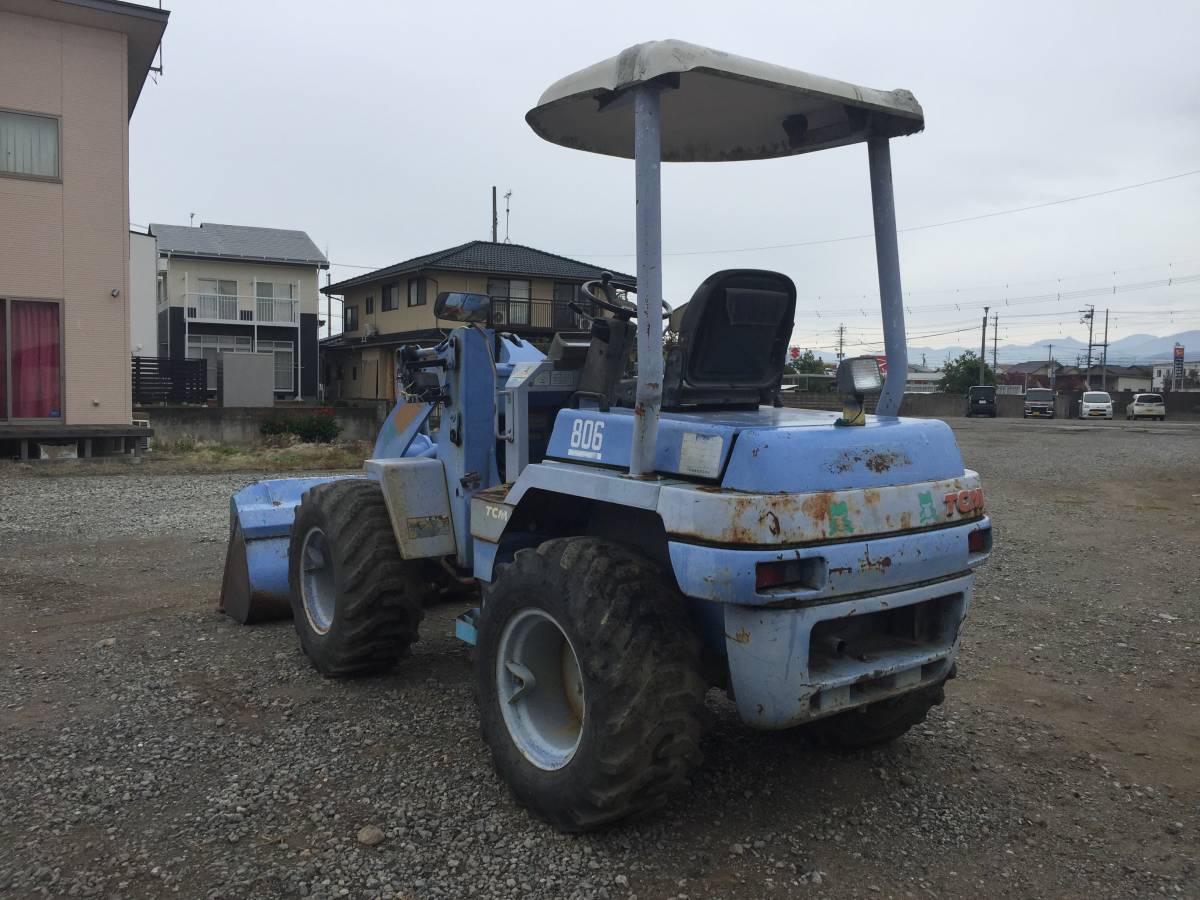 【長野発】TCM 806 S23型 ホイールローダー バケット 定格出力:27,2ps(37ps)!! 実働可動品!! 格安☆売切の落札情報 ...
