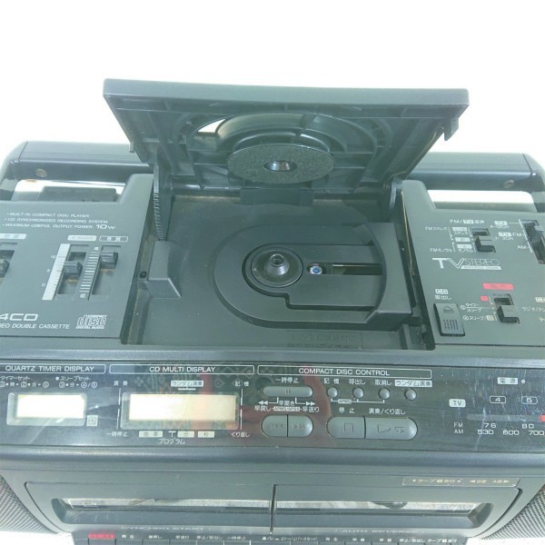 SHARP シャープ CDステレオ ラジカセ QT-34CD-BK CD カセット ラジオ Wカセット ダブルカセット 葛D1109-40の落札情報詳細 - Yahoo!オークション落札価格 ...
