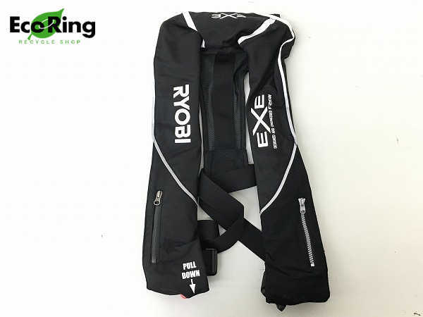 1円 RYOBI リョービ EXE-2701 自動膨張式ライフジャケット 救命胴衣 フリーサイズ ブラック HC114の落札情報詳細 - ヤフオク落札価格検索 オークフリー