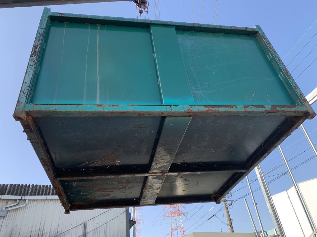 【引取のみ】鉄箱バッカン中古 使用頻度少「3m3コンテナ」2個セット 産廃運搬用 ユニック作業用 産廃ボックス の落札情報詳細 - Yahoo ...