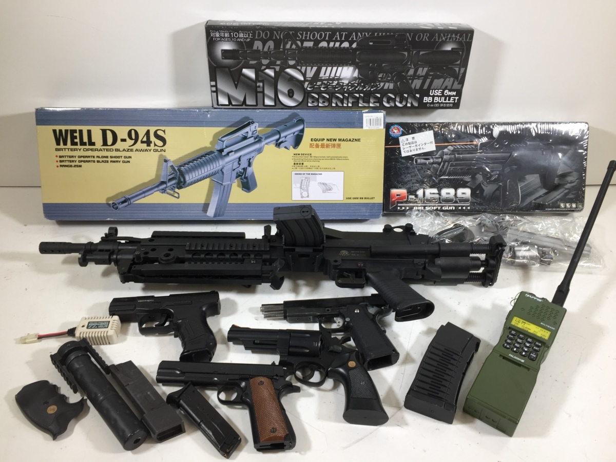 ミリタリー HERSTAL MINMI ハースタルミニミ 5.56 WELL D-94S M16 ビービーライフルガン P-1689 エア ...