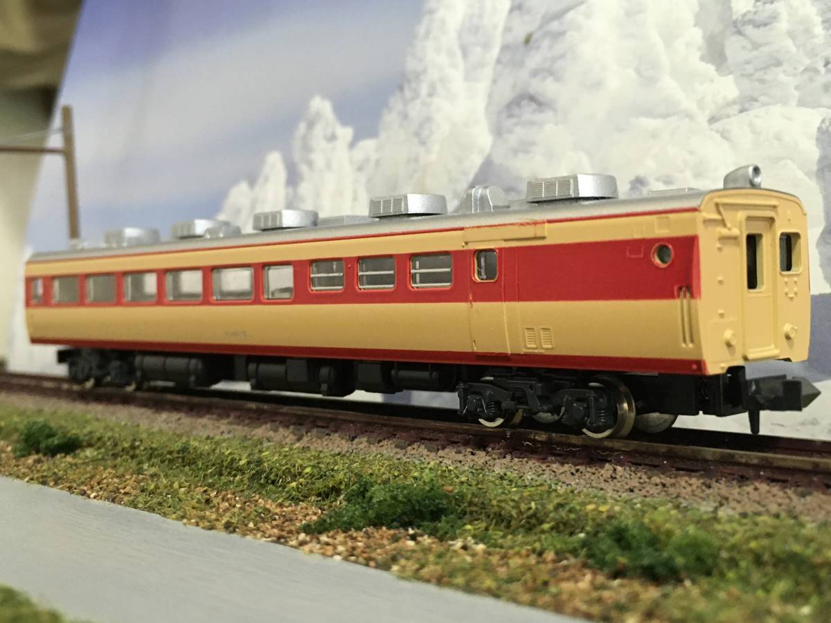A369）KATO 485系 サシ481食堂車 パンタグラフ搭載車 白鳥 雷鳥 しらさぎ ひたち はつかり ひばり やまびこ 有明 かもめ ...