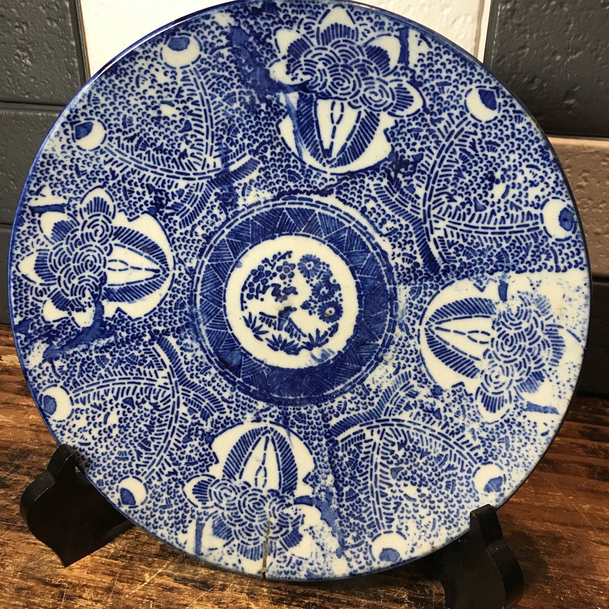 【傷や汚れあり】T376 印判 皿 約20.8cm 時代 骨董 古民家 和食器 和皿 検）微塵 伊万里 古伊万里の落札情報詳細 - Yahoo!オークション落札価格検索 オークフリー