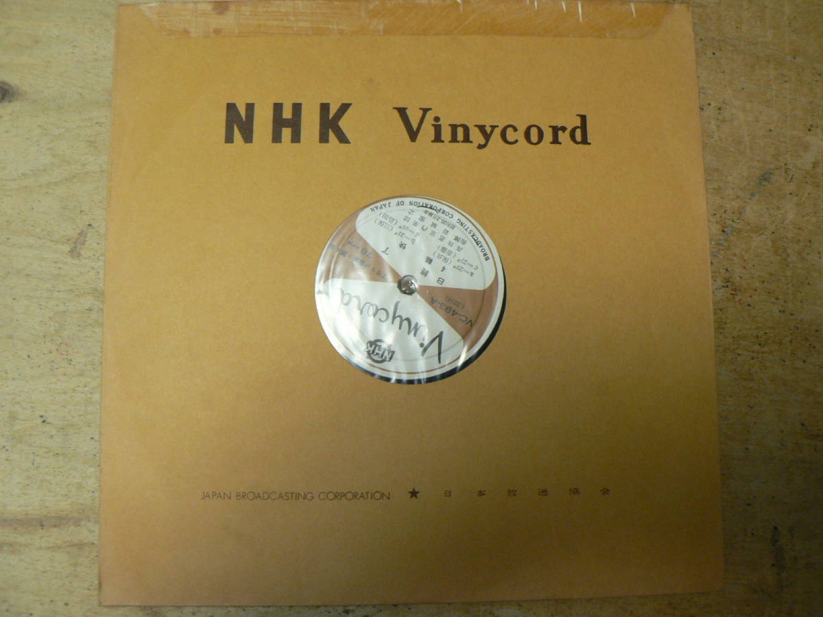 【やや傷や汚れあり】LP NHK 日本放送協会 VINYCORD ブリッジ音楽 第4集 終了/生気 軽快/保良 三保 島田他/岩城宏之指揮の落札情報詳細 - ヤフオク落札価格検索 オークフリー