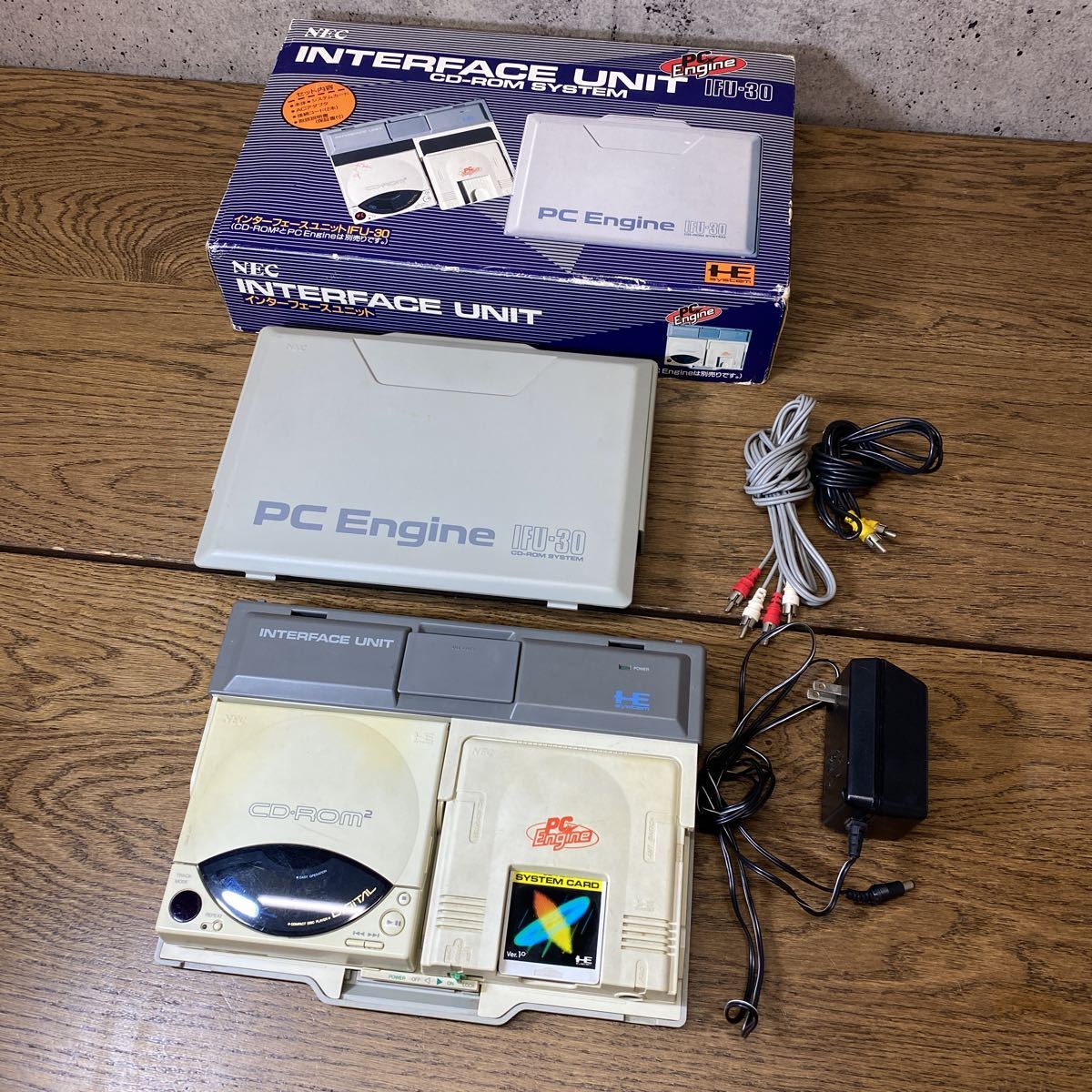 NEC/PCEngine/PCエンジン/IFU-30/CD-ROM2/PI-TG001/CDR-30/INTERFACE UNIT/インターフェースユニット/本体/箱 取説付き/通電OK【現状 ...