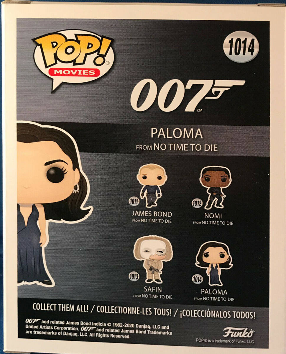 【未使用 （詳細）】Funko Pop! Movies- Paloma 007 - No Time to Die - #1014 海外 即決 ...