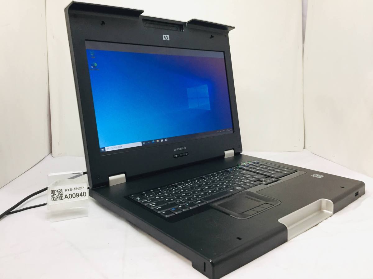 【やや傷や汚れあり】HP LCD 8500 HSTNR-D003 ラックマウント型キーボード/モニター KVMコンソール AF643A 18. ...