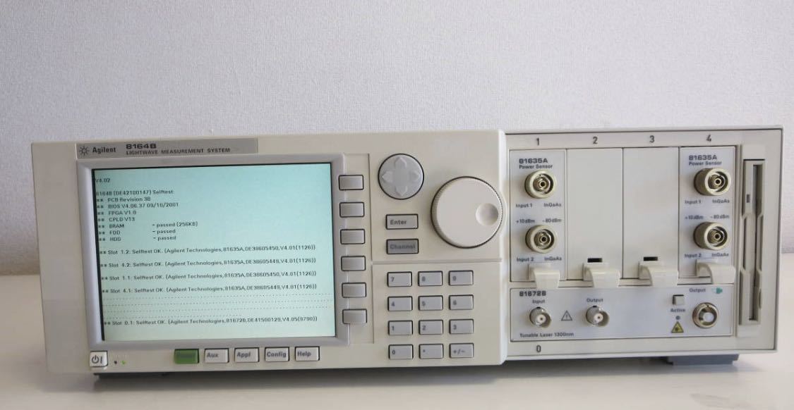 【やや傷や汚れあり】8164B/81672B/81635A ライトウェーブ・マルチメーター/波長可変レーザ光源/デュアル光パワー・センサ ...